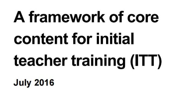 8 point summary of the new ITT framework and standards for mentors