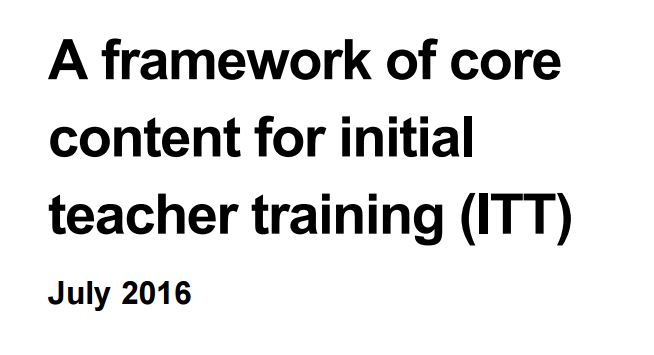 8 point summary of the new ITT framework and standards for mentors
